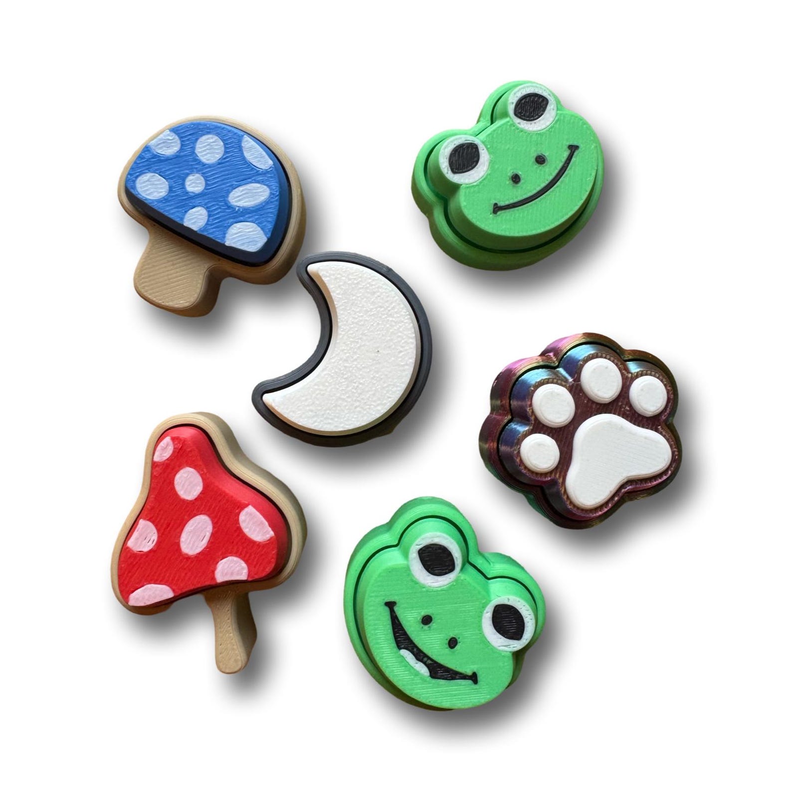 Clicker Fidget Toy Clacky Key ADHD Sensory Clicking Mushroom Frog Paw ...