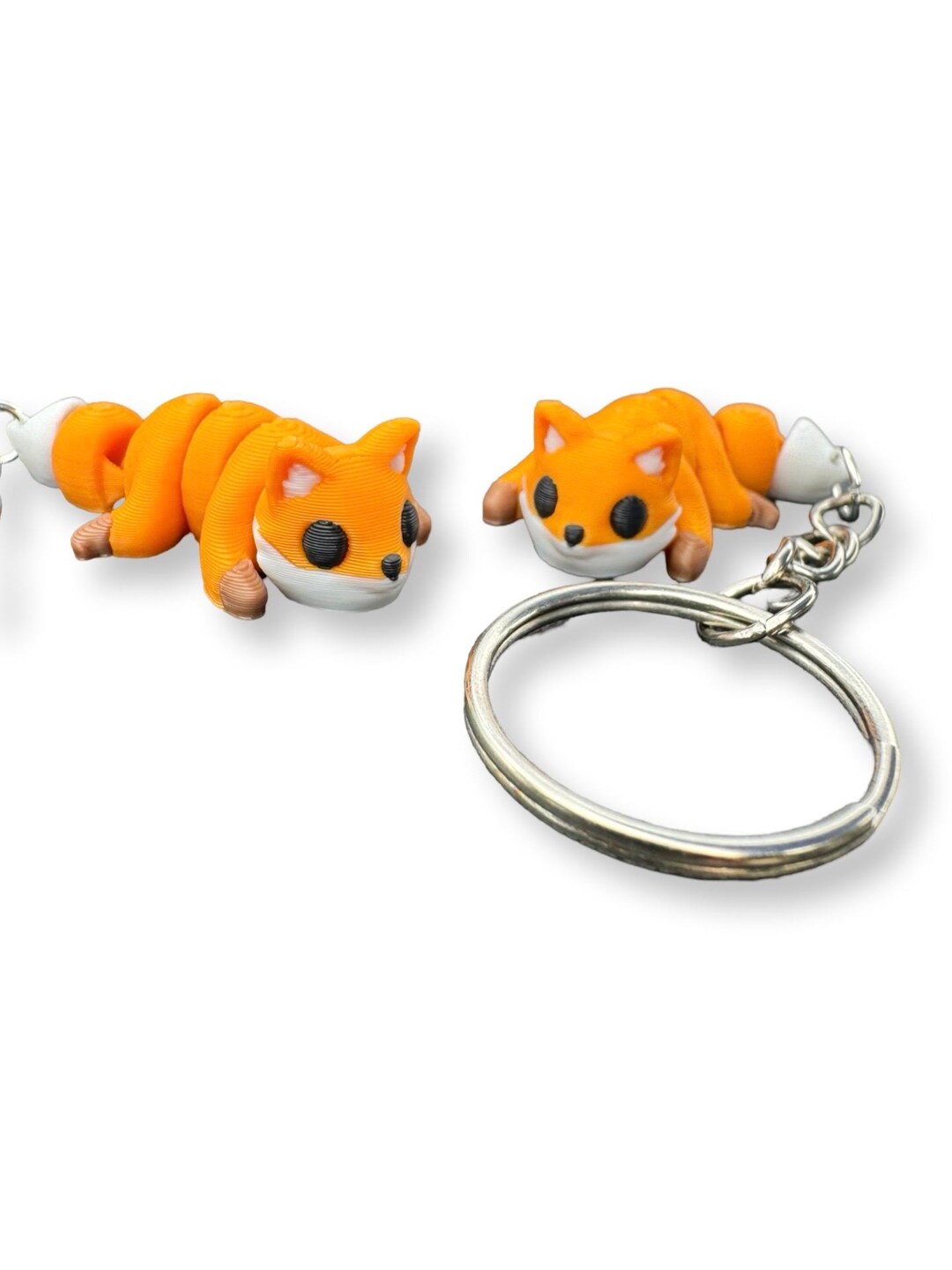 Fox Keychain Articulated Mini Fidget Animal Keyring - Etsy
