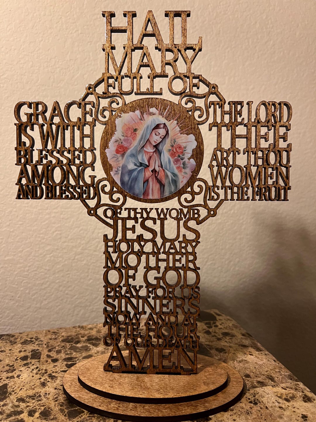 Hail Mary Cross - Etsy