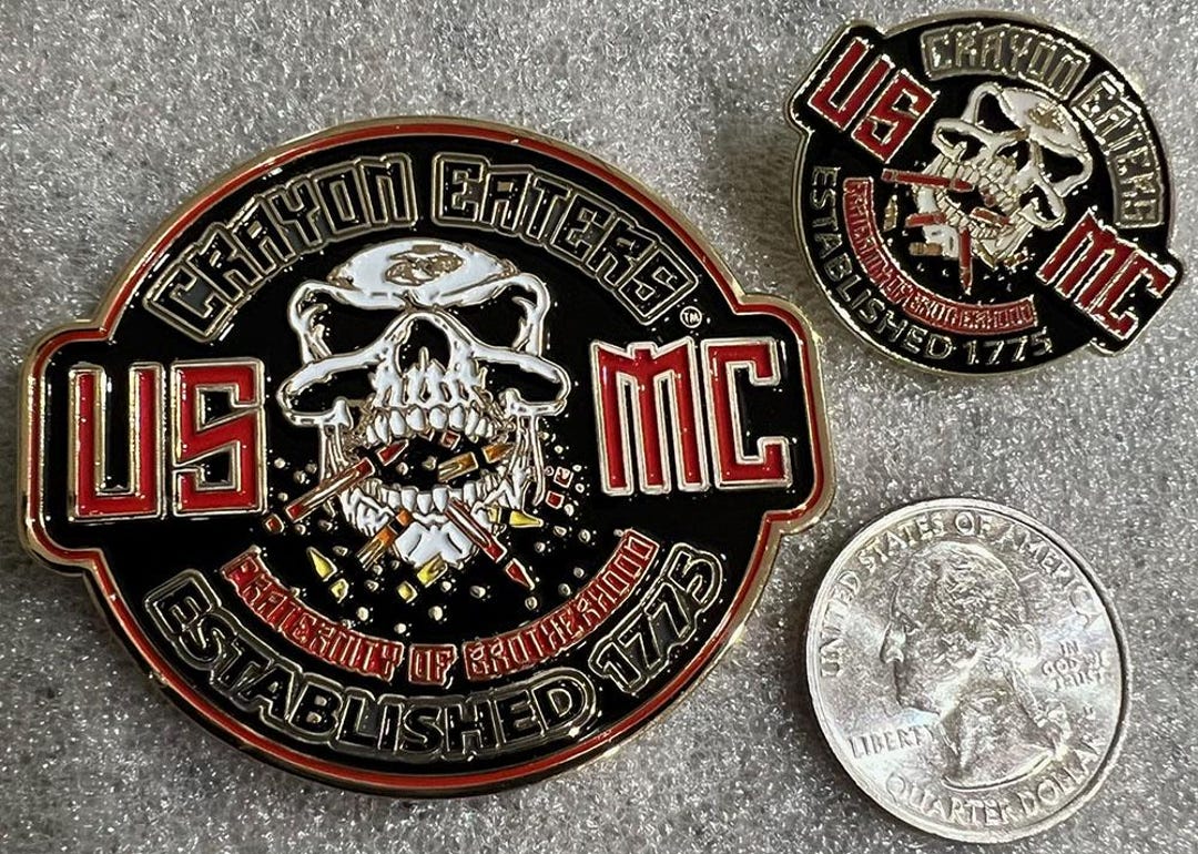 The Original Crayon Eater Challenge Coin - Etsy