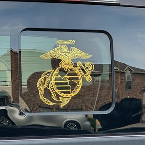USMC Transfer Sticker Shiny Metallic Gold, Silver, Rose Gold. EGA ...