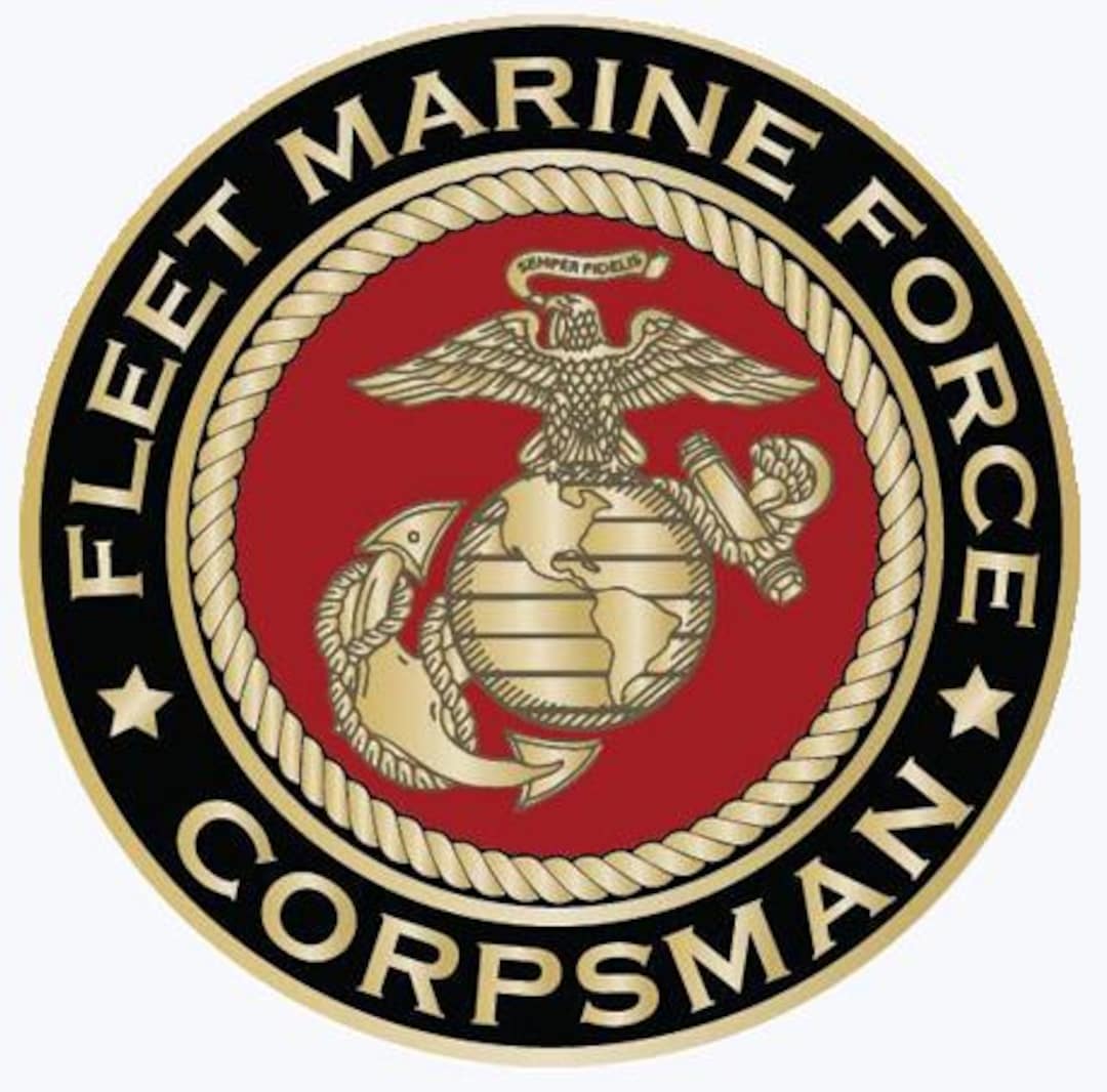 Fleet Marine Force Corpsman Holographic Vinyl Sticker - Etsy