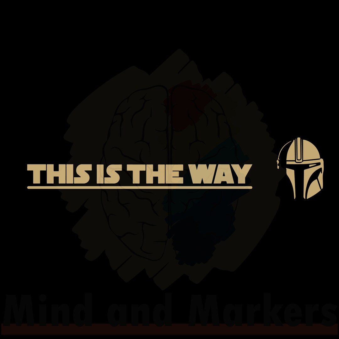 The Mandalorian Logo This is the Way - Etsy