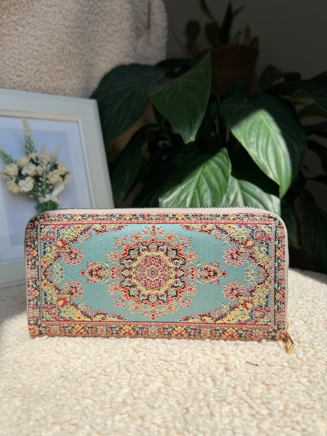 Boho Wallet, Turkish Fabric Shiny Womens Wallet, Handmade Wallet ...