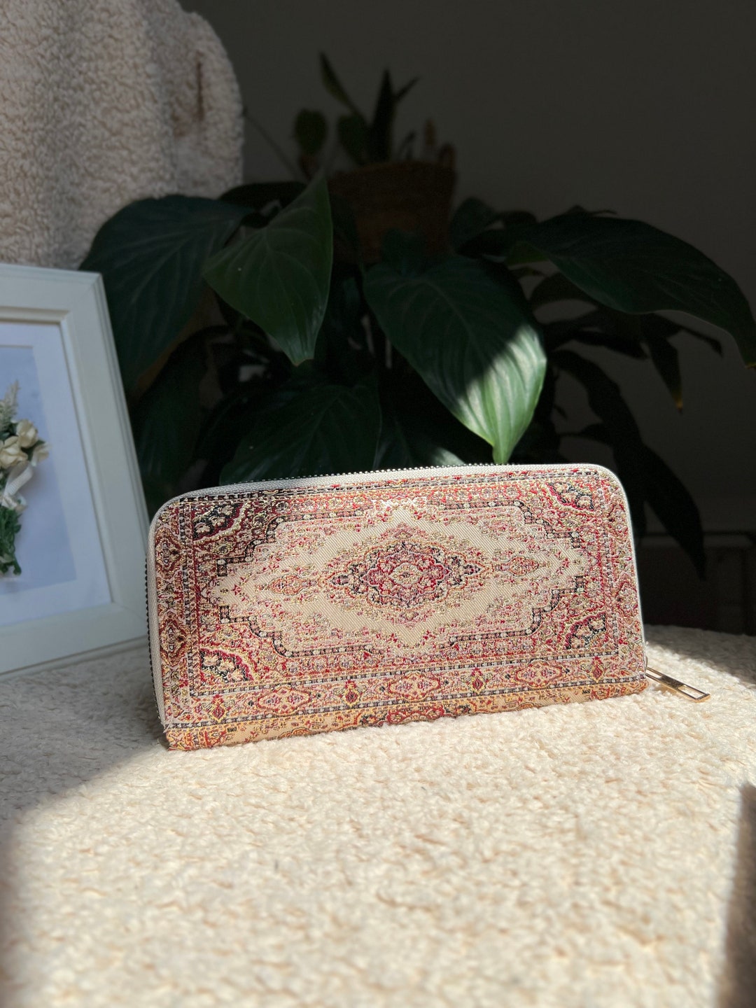 Boho Wallet, Turkish Fabric Shiny Women’s Wallet, Handmade Wallet ...