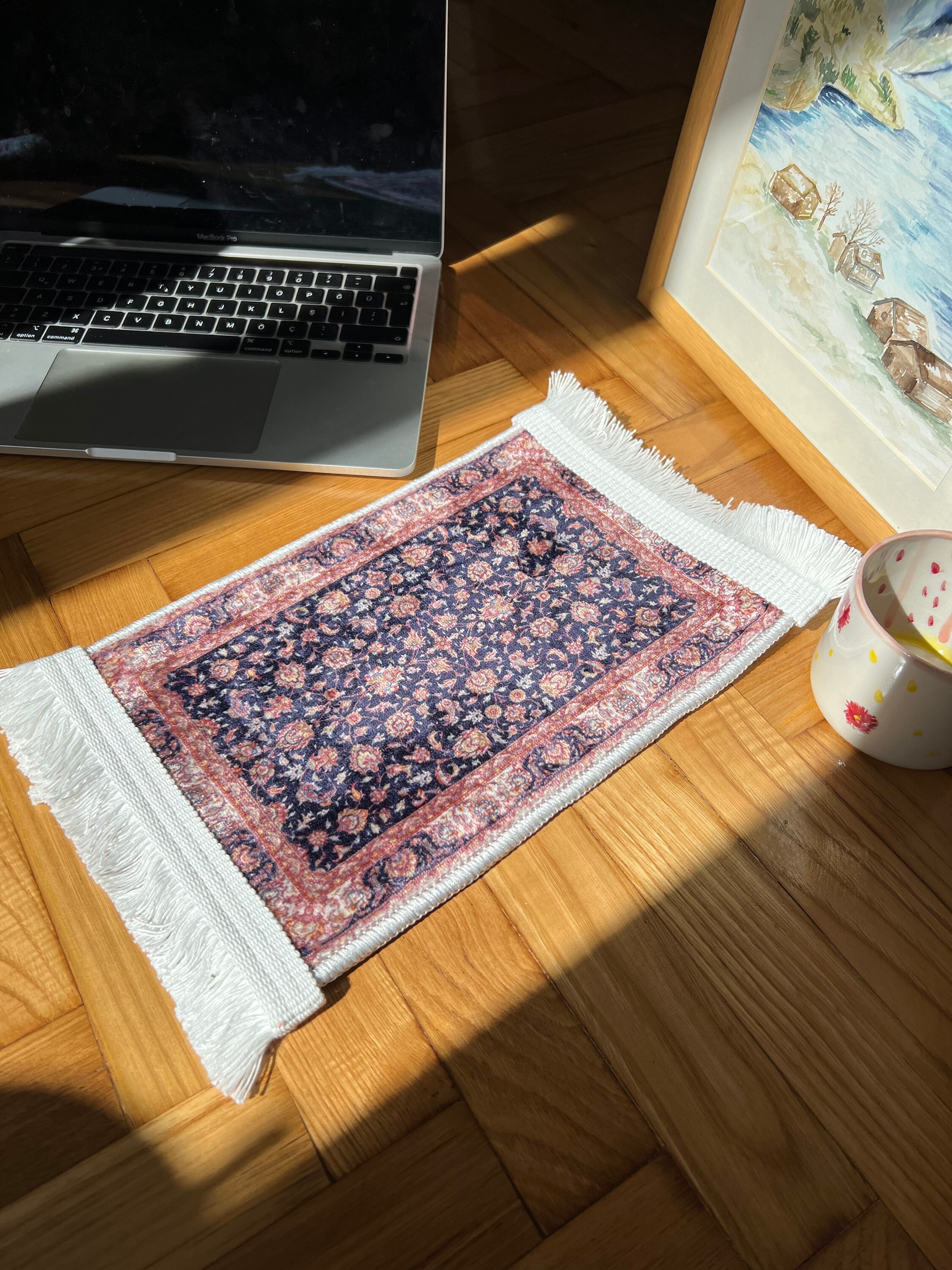 Turkish Carpet Style Mouse Padminiature Rug Mouse Pad Home - Etsy