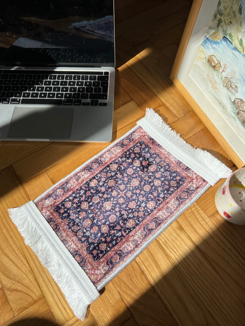 Turkish Carpet Style Mouse Pad,miniature Rug Mouse Pad, Home Office ...