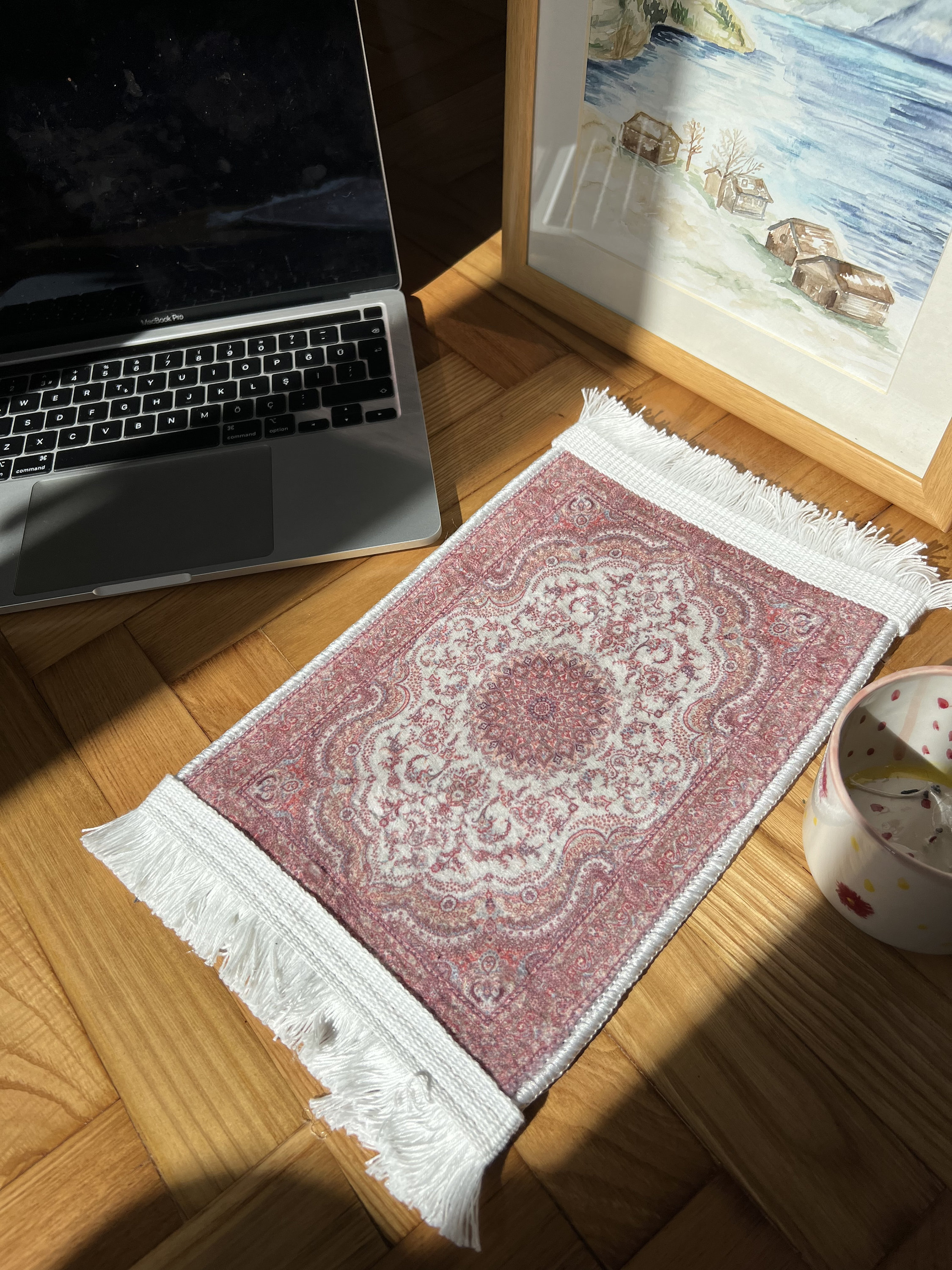 Turkish Carpet Style Mouse Pad,miniature Rug Mouse Pad, Home Office ...