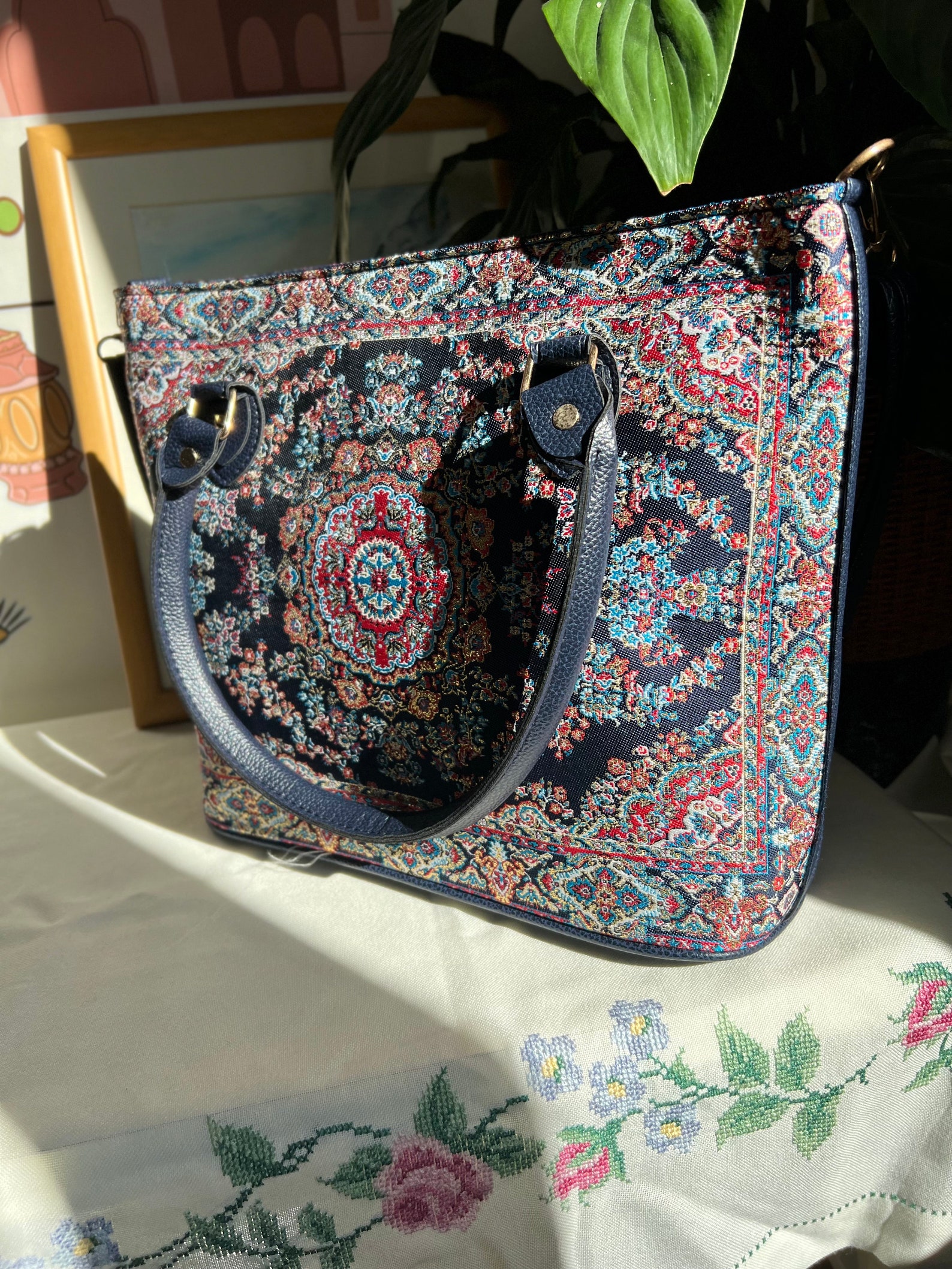 Women's Turkish Tote Bag,big Shoulder Bag ,boho Tote Bag ,vegan Leather ...