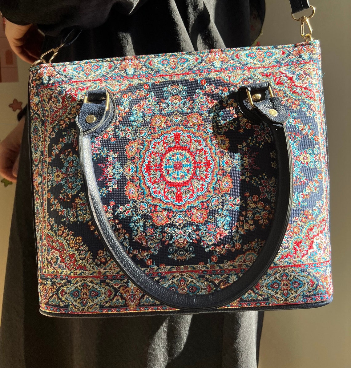 Women's Turkish Tote Bag,big Shoulder Bag ,boho Tote Bag ,vegan Leather ...