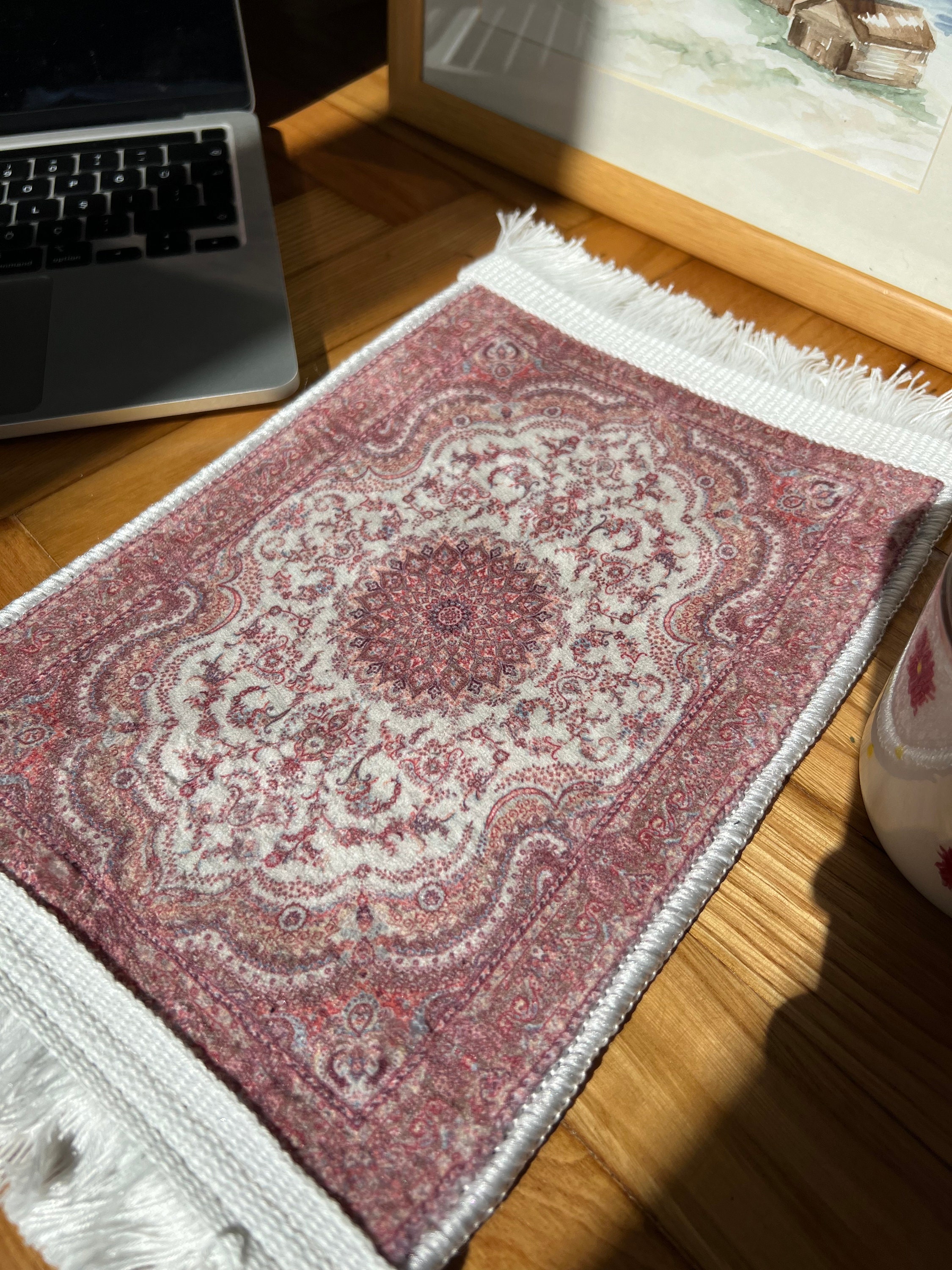 Turkish Carpet Style Mouse Pad,miniature Rug Mouse Pad, Home Office ...