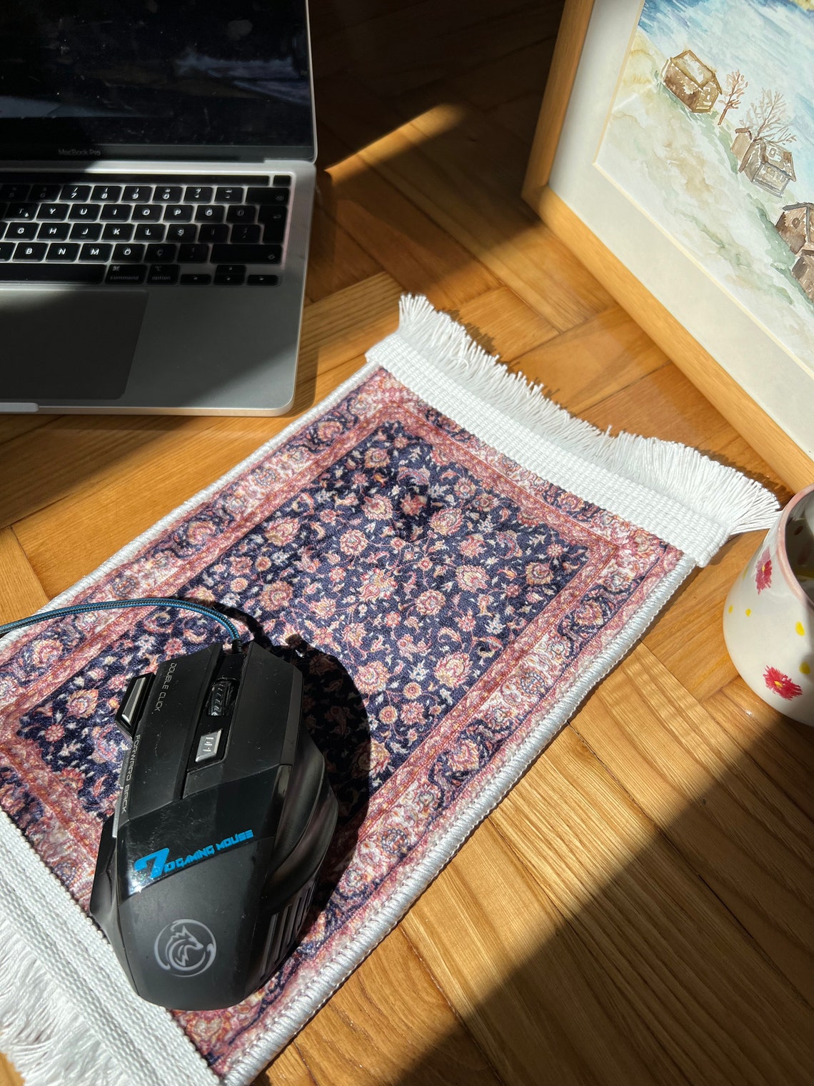 Turkish Carpet Style Mouse Padminiature Rug Mouse Pad Home - Etsy