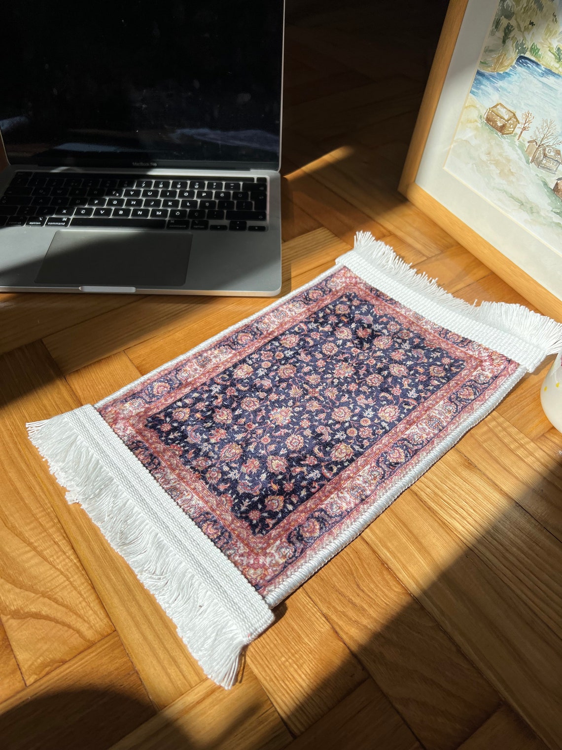 Turkish Carpet Style Mouse Padminiature Rug Mouse Pad Home - Etsy
