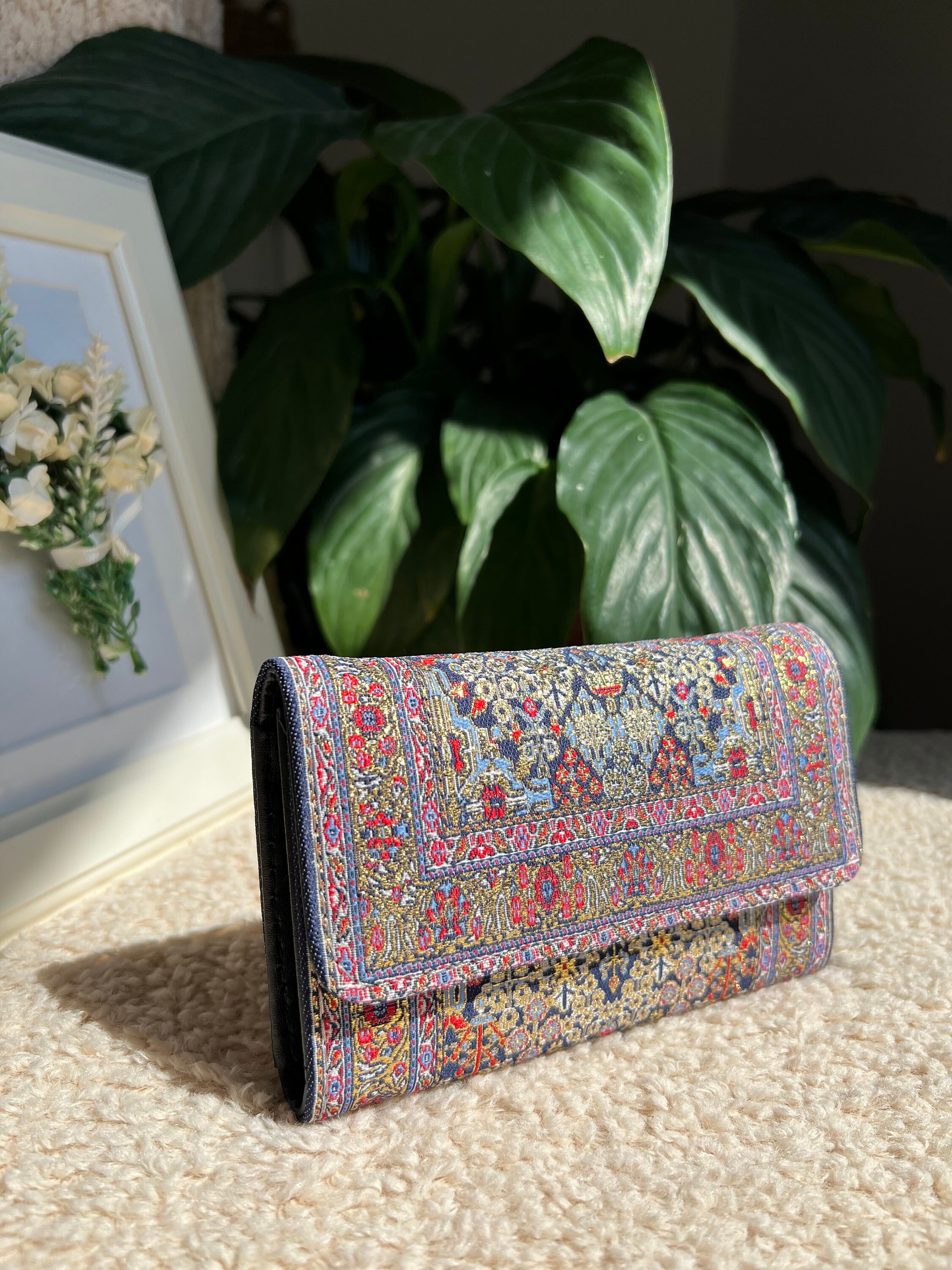 Boho Wallet, Turkish Fabric Shiny Womens Wallet, Handmade Wallet ...