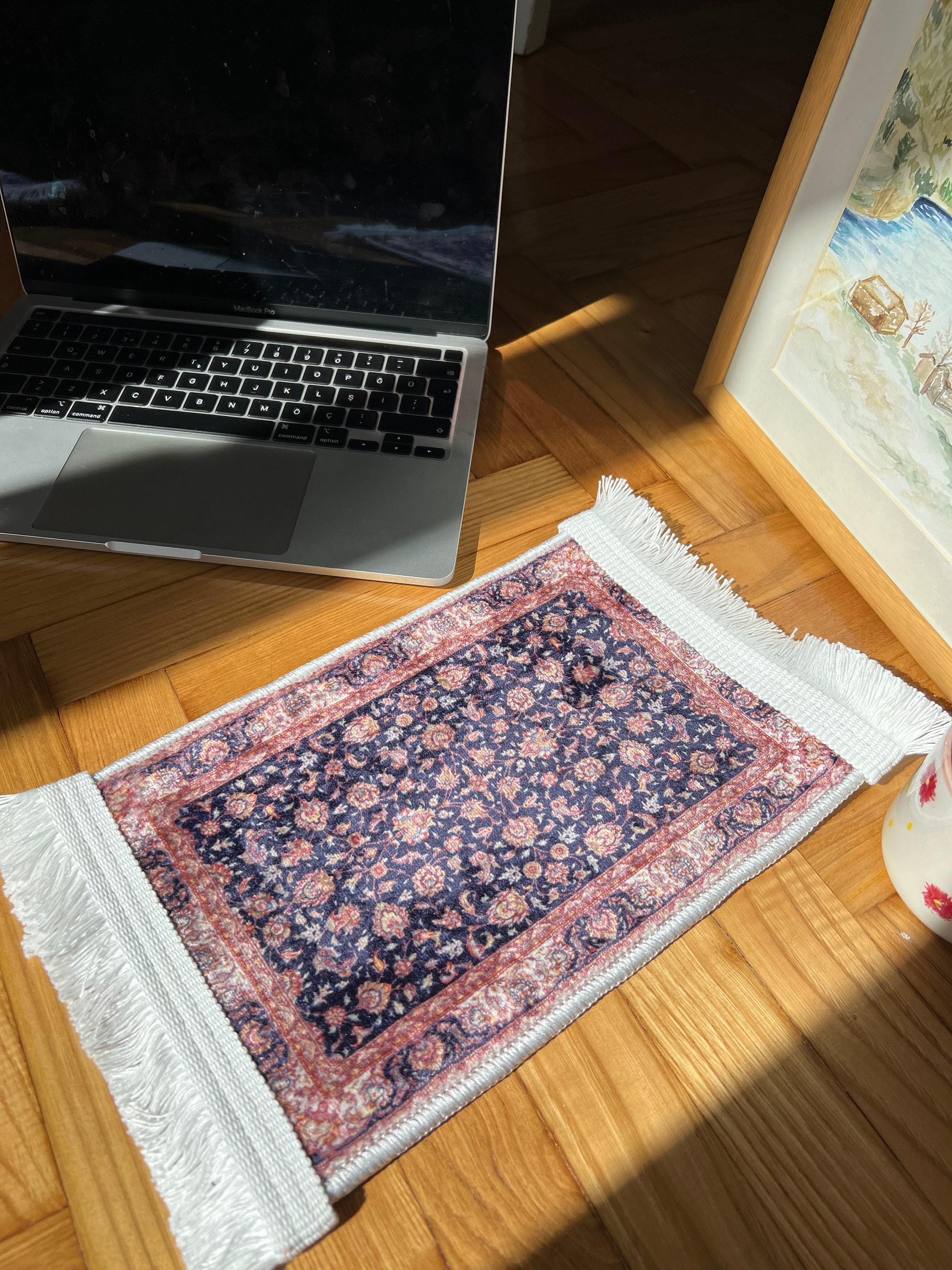 Turkish Carpet Style Mouse Padminiature Rug Mouse Pad Home - Etsy