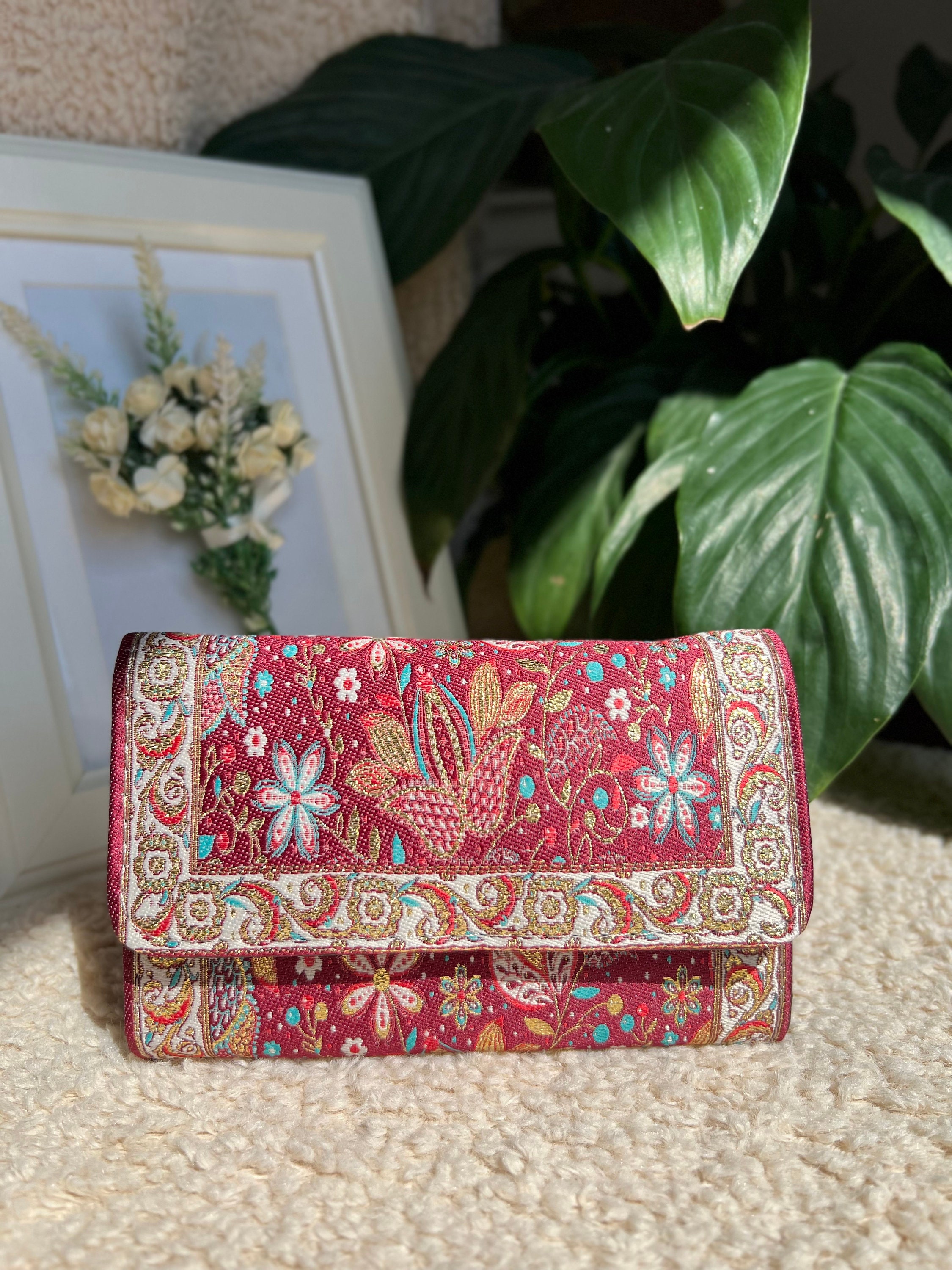 Boho Wallet, Turkish Fabric Shiny Women’s Wallet, Handmade Wallet ...