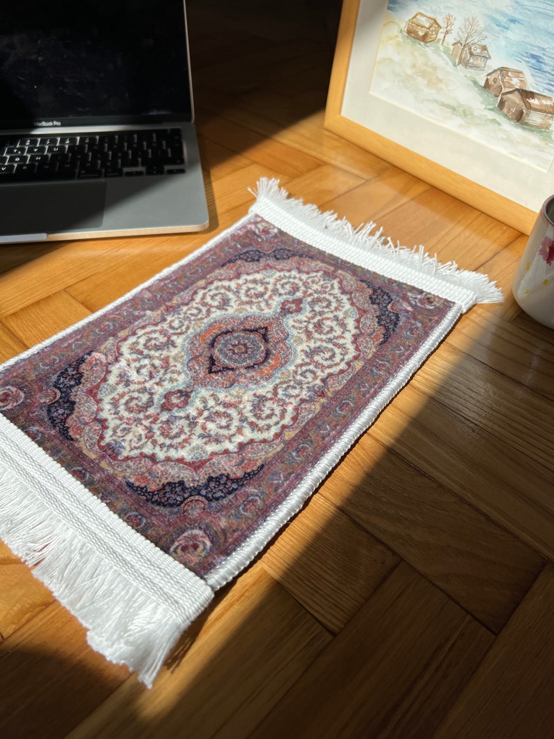 Turkish Carpet Style Mouse Pad,miniature Rug Mouse Pad, Home Office ...