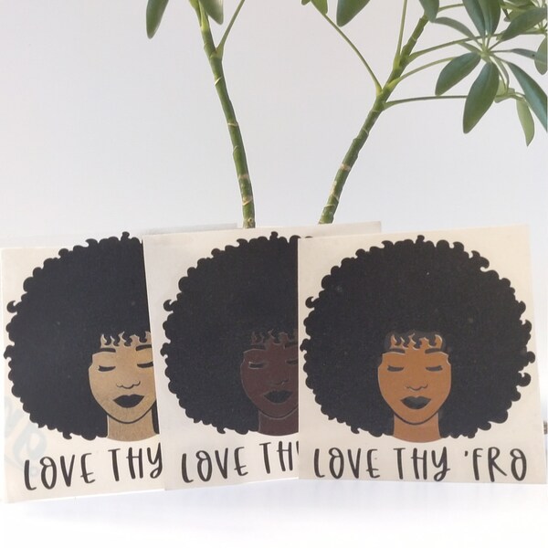Afro Decal - Etsy