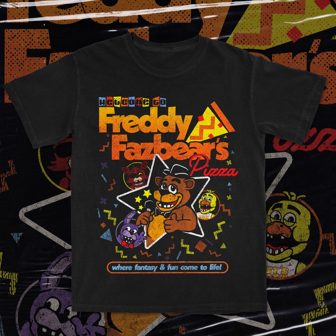 FNAF Freddy's Radical Retro Tee - Etsy