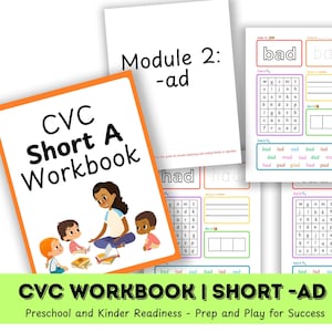 CVC Workbook| Homeschool Resources, Phonics Activity Sight Words ...