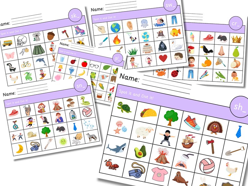Beginning Digraph Spot and Dot | Phonics CVC Amplify Phonemic Awareness ...