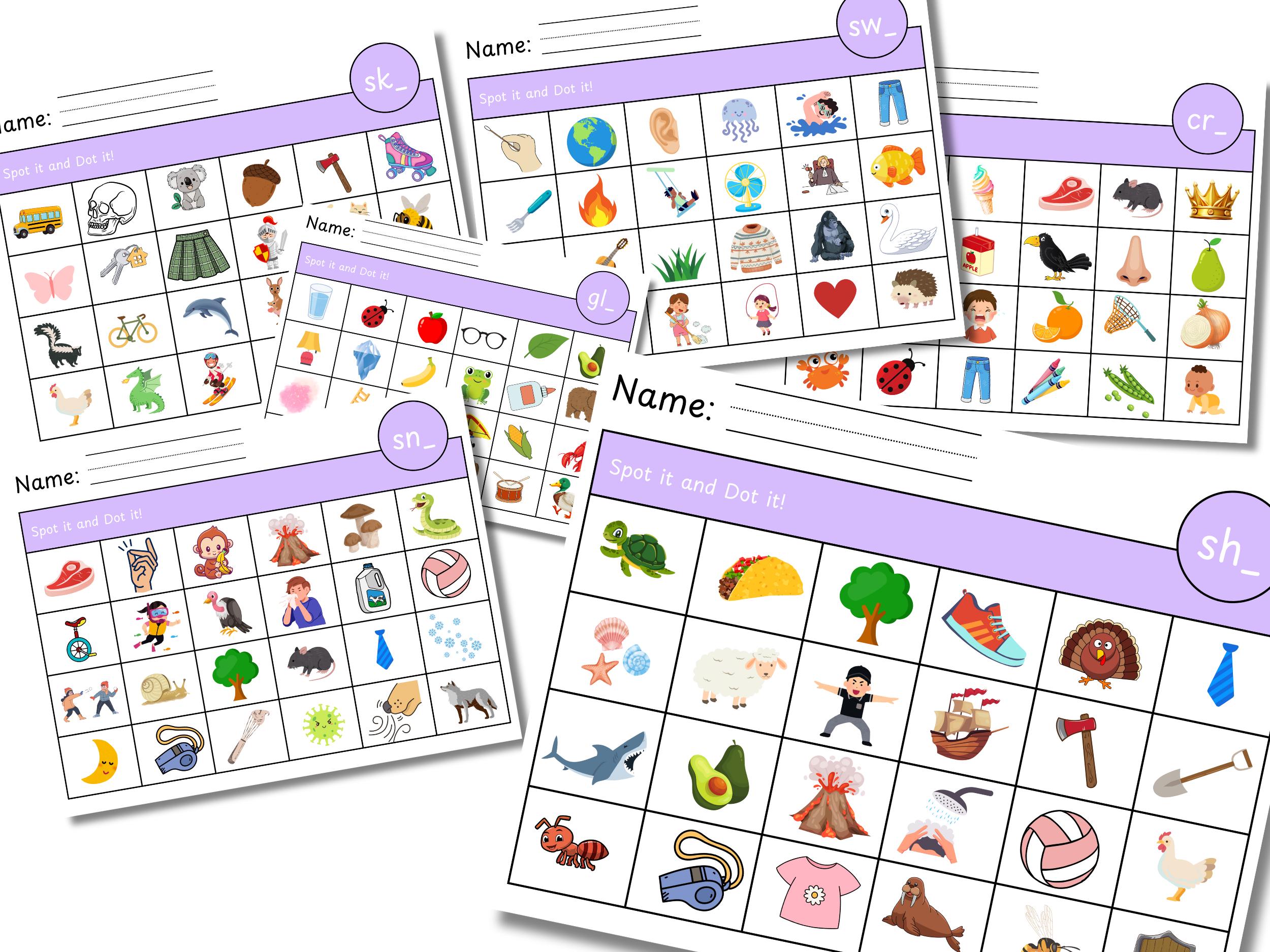 Beginning Digraph Spot and Dot Phonics CVC Amplify Phonemic Awareness ...