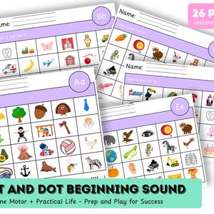 Beginning Sound Spot and Dot | Phonics CVC Amplify Phonemic Awareness ...