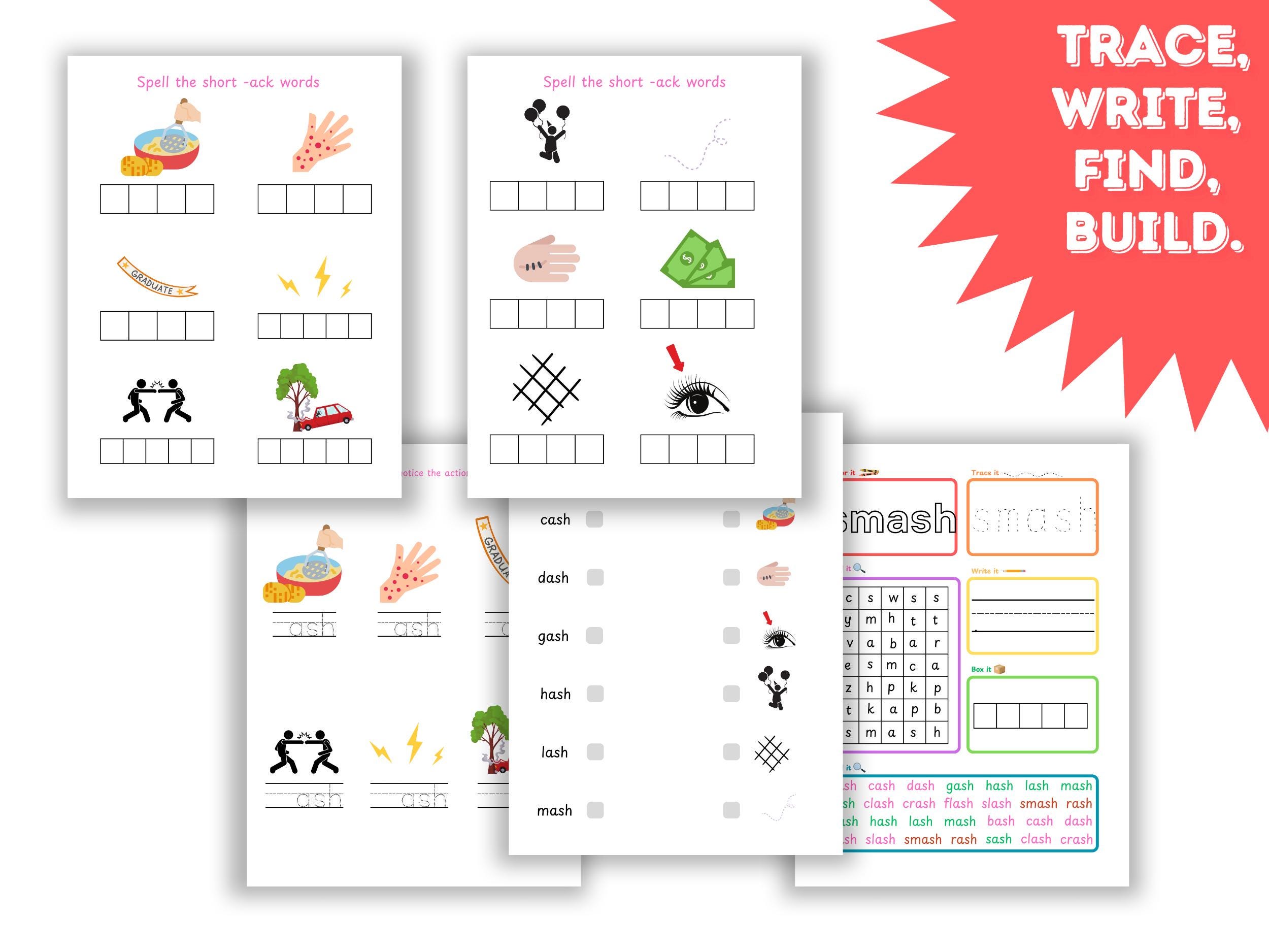 CVC Workbook| Homeschool Resources, Phonics Activity Sight Words ...
