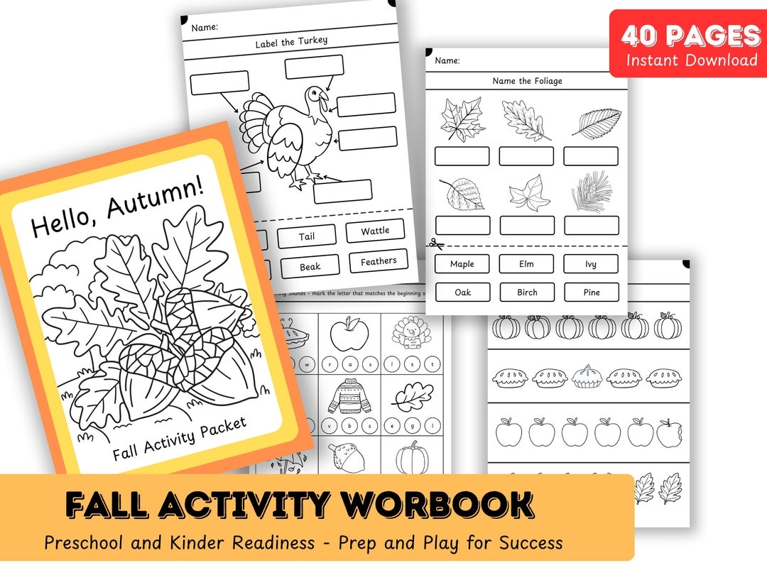 Fall Preschool Worksheets Occupational Therapy Halloween Kids ...
