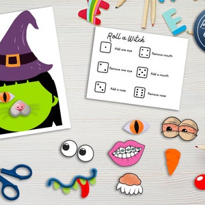 Build a Witch | Cut and Paste Fall Activity Cutting Practice Toddler ...