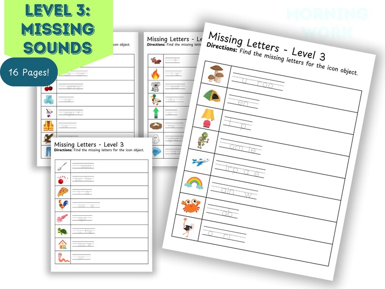 Spelling Worksheets | Phonics CVC Amplify Phonemic Awareness | DIEBELS ...