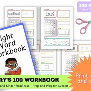 Sight Word Workbook | Fry's 100, Educational Activities Preschool ...
