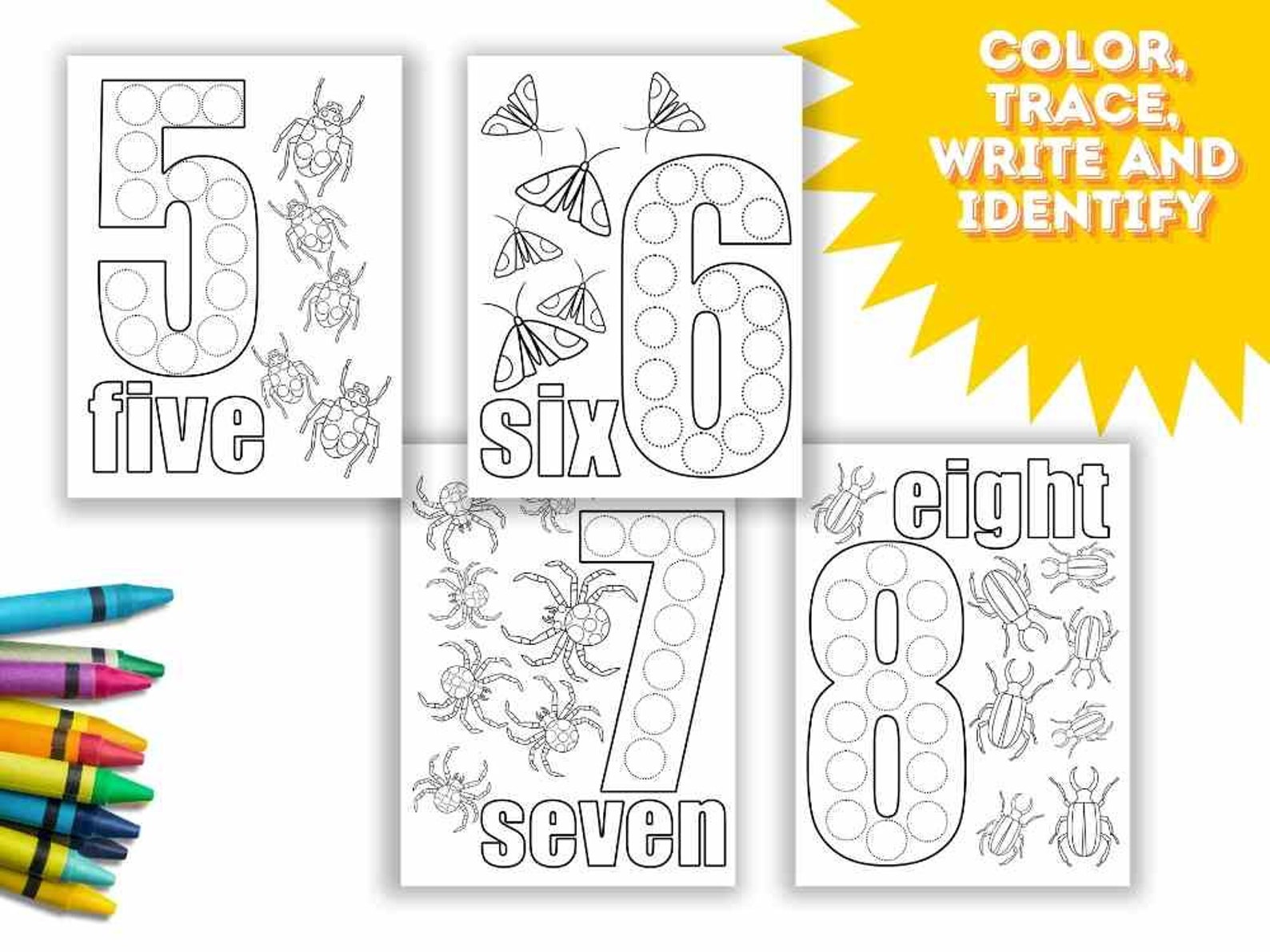 Dab A Dot Printable | Preschool Printable Activity, Coloring, Fine ...