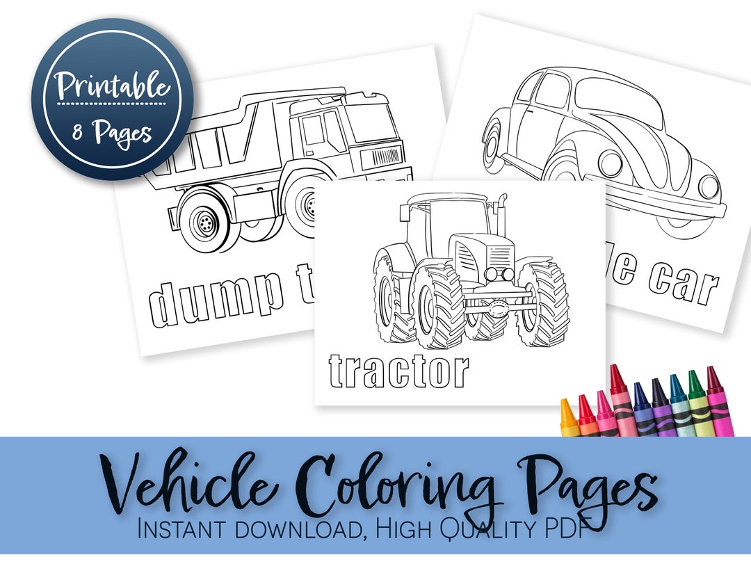 Vehicle Coloring Pages, Printable Coloring Pages, Truck Birthday Party ...