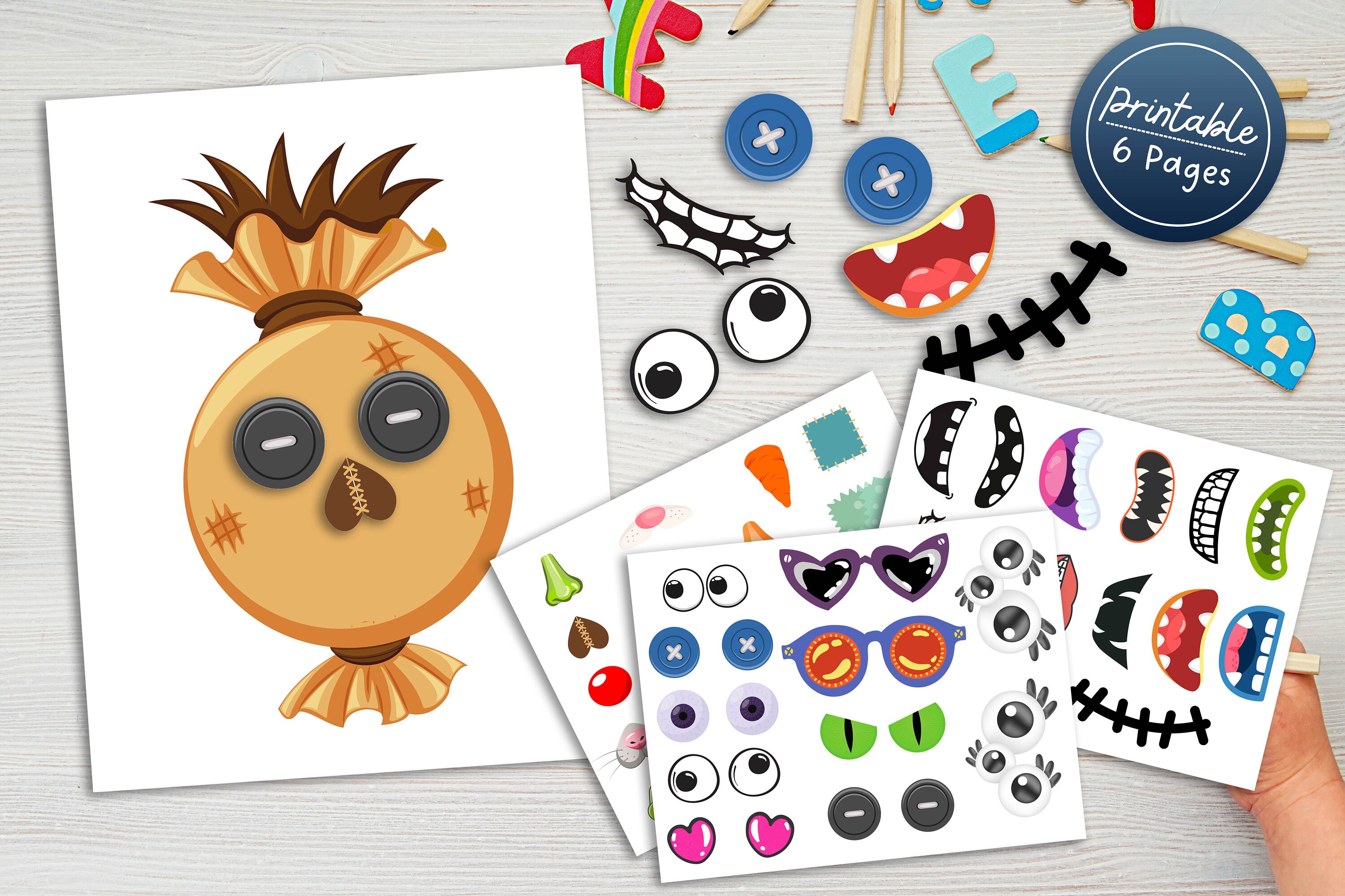 Build a Scarecrow | Cut and Paste Fall Activity Cutting Practice ...