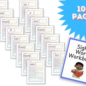 Sight Word Workbook | Fry's 100, Educational Activities Preschool ...