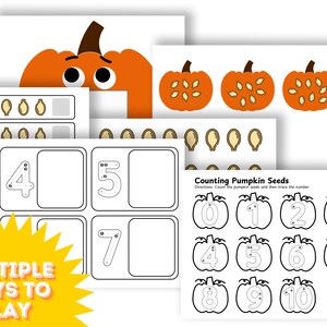 Count, Color and Snack Activity Cards Numbers 1-10, Counting Game ...