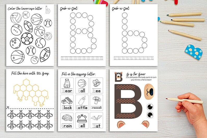 Letter of the Week B Alphabet Learning Preschool - Etsy