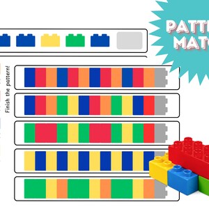 Building Brick Templates, Toddler Busy Bag Activities, Preschool ...