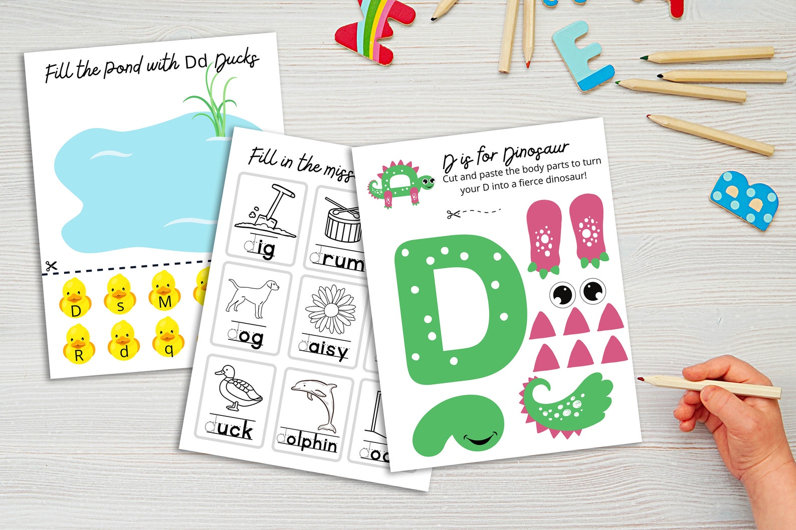 Letter of the Week D Alphabet Learning Preschool - Etsy
