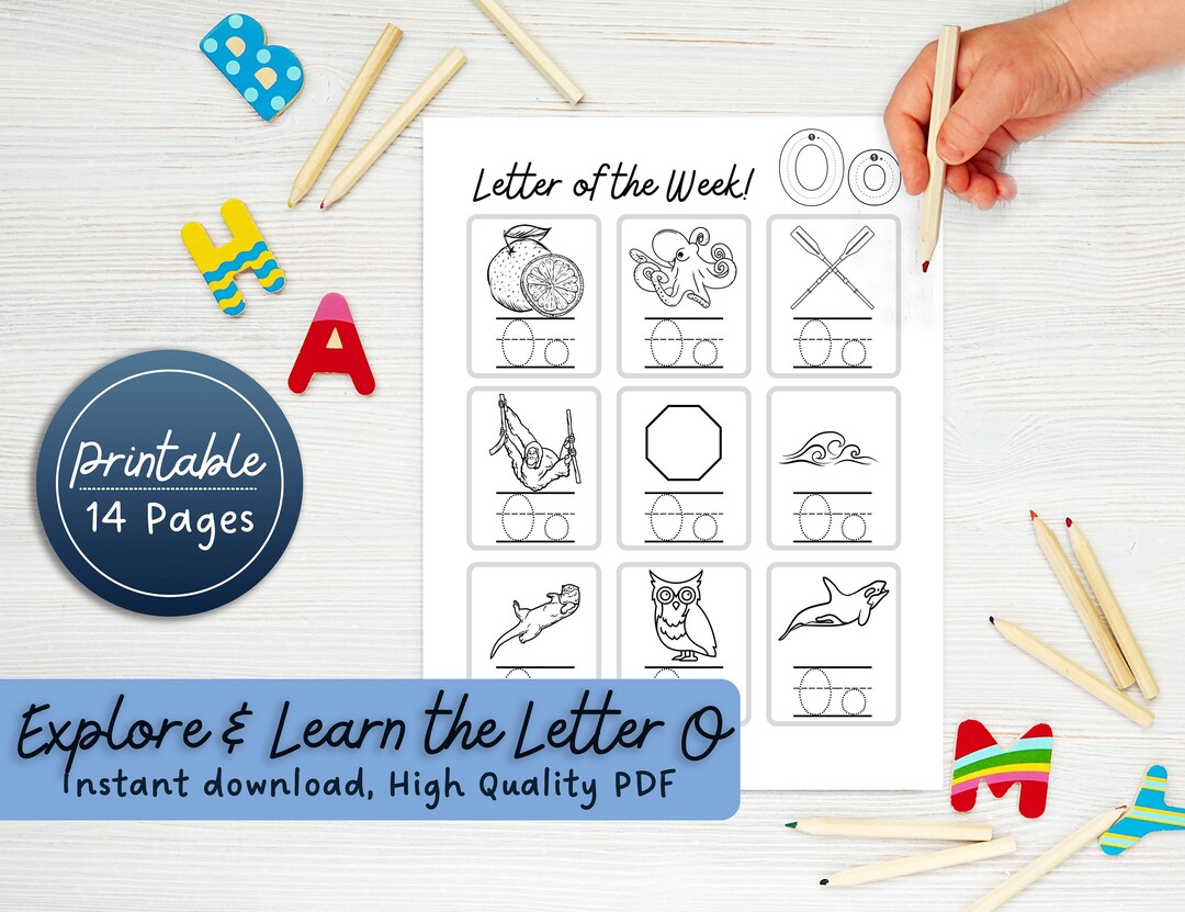 Letter of the Week O - Alphabet Learning, Preschool Worksheets ...