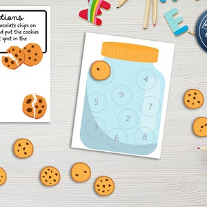 Count the Cookies | Math for Kids Pre-school Activities Worksheet ...