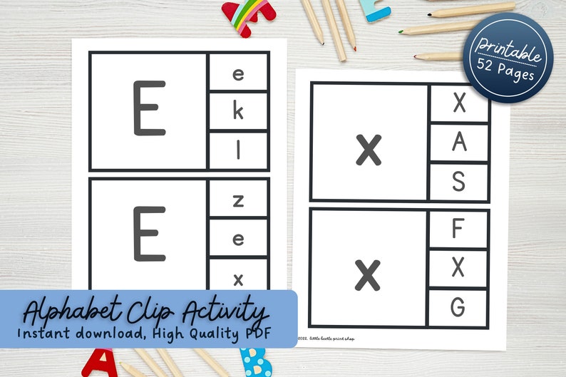 Alphabet Clip Cards | Peg It Flash Cards, Peg It, Clip Cards ...