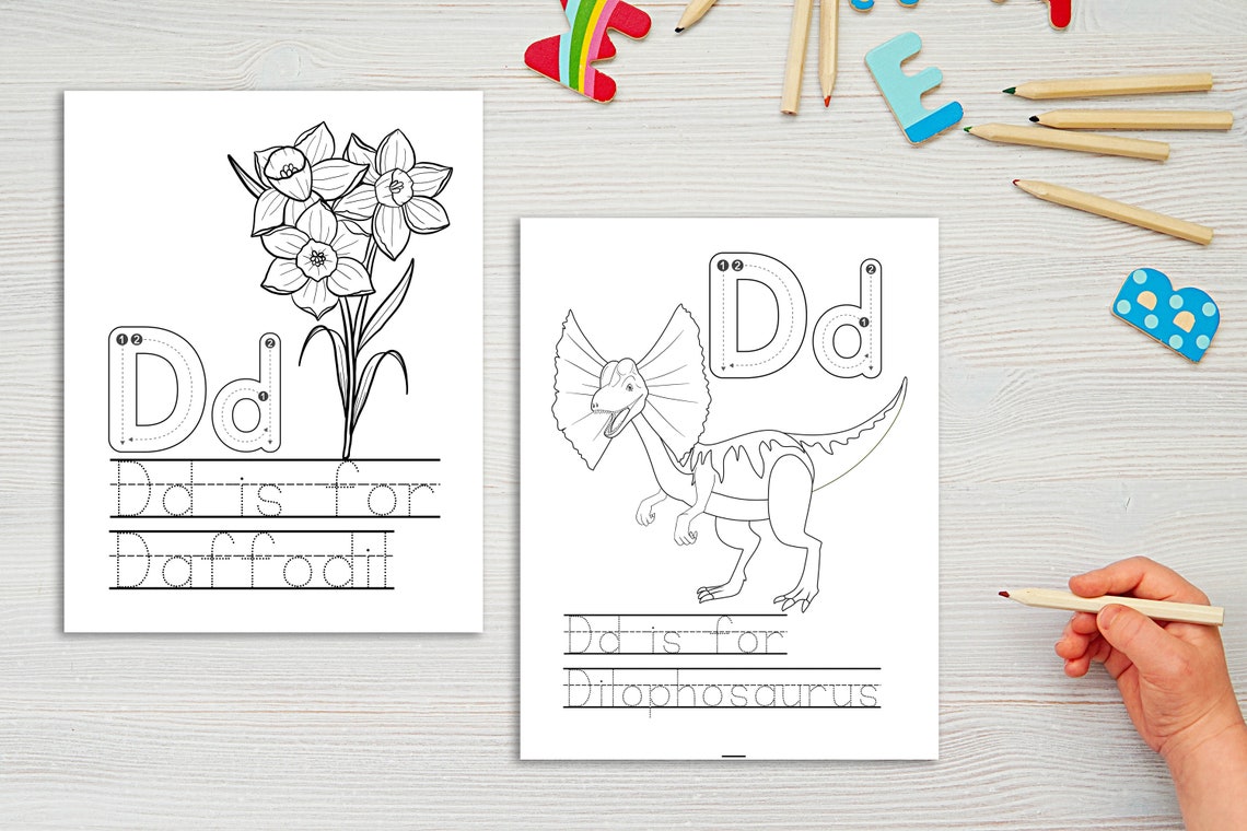 Letter of the Week D Alphabet Learning Preschool - Etsy