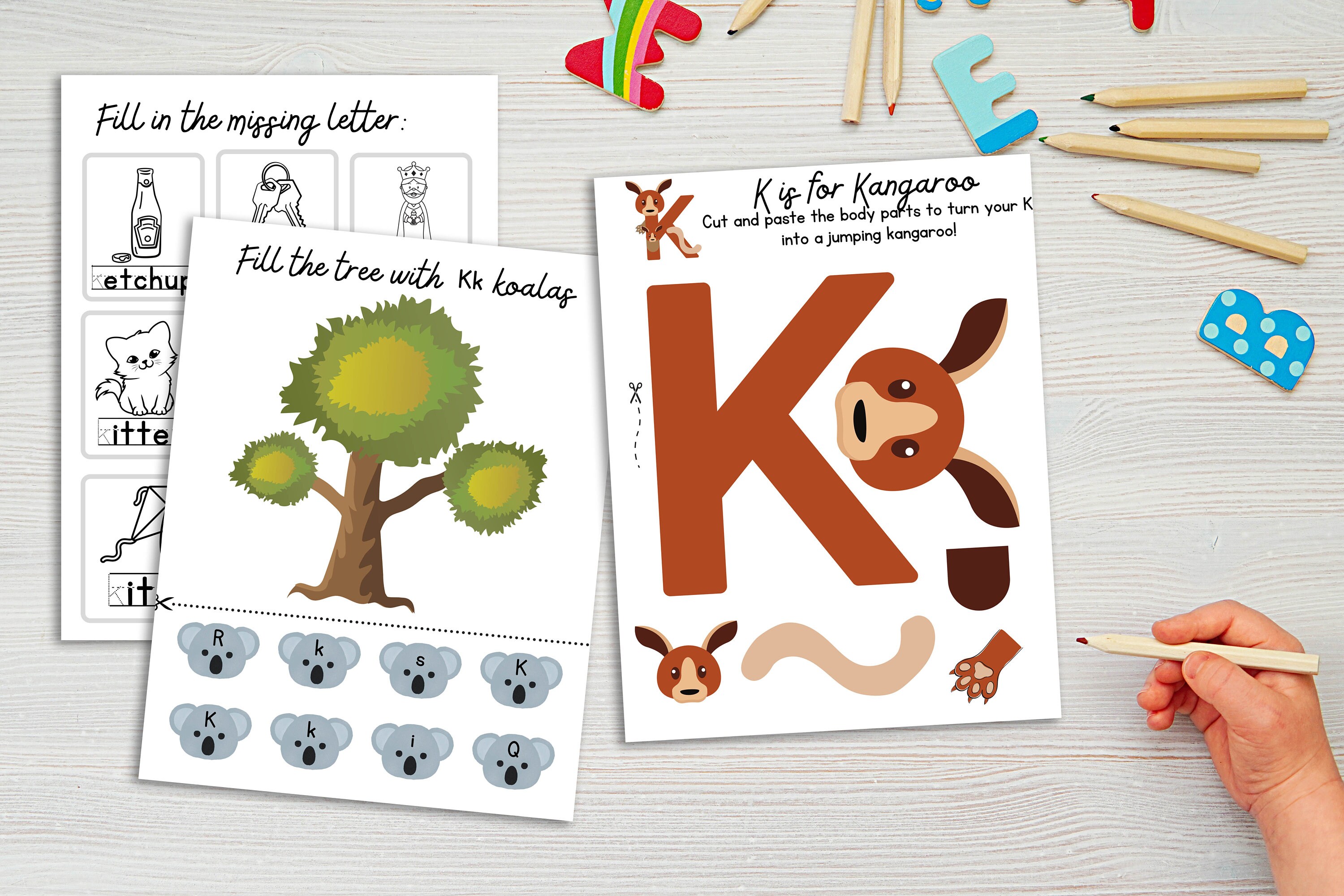 Letter of the Week K Alphabet Learning Preschool - Etsy