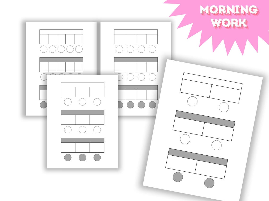 Sound Elkonin Boxes Blank Word Work CVC Phonemic Awareness | Early ...