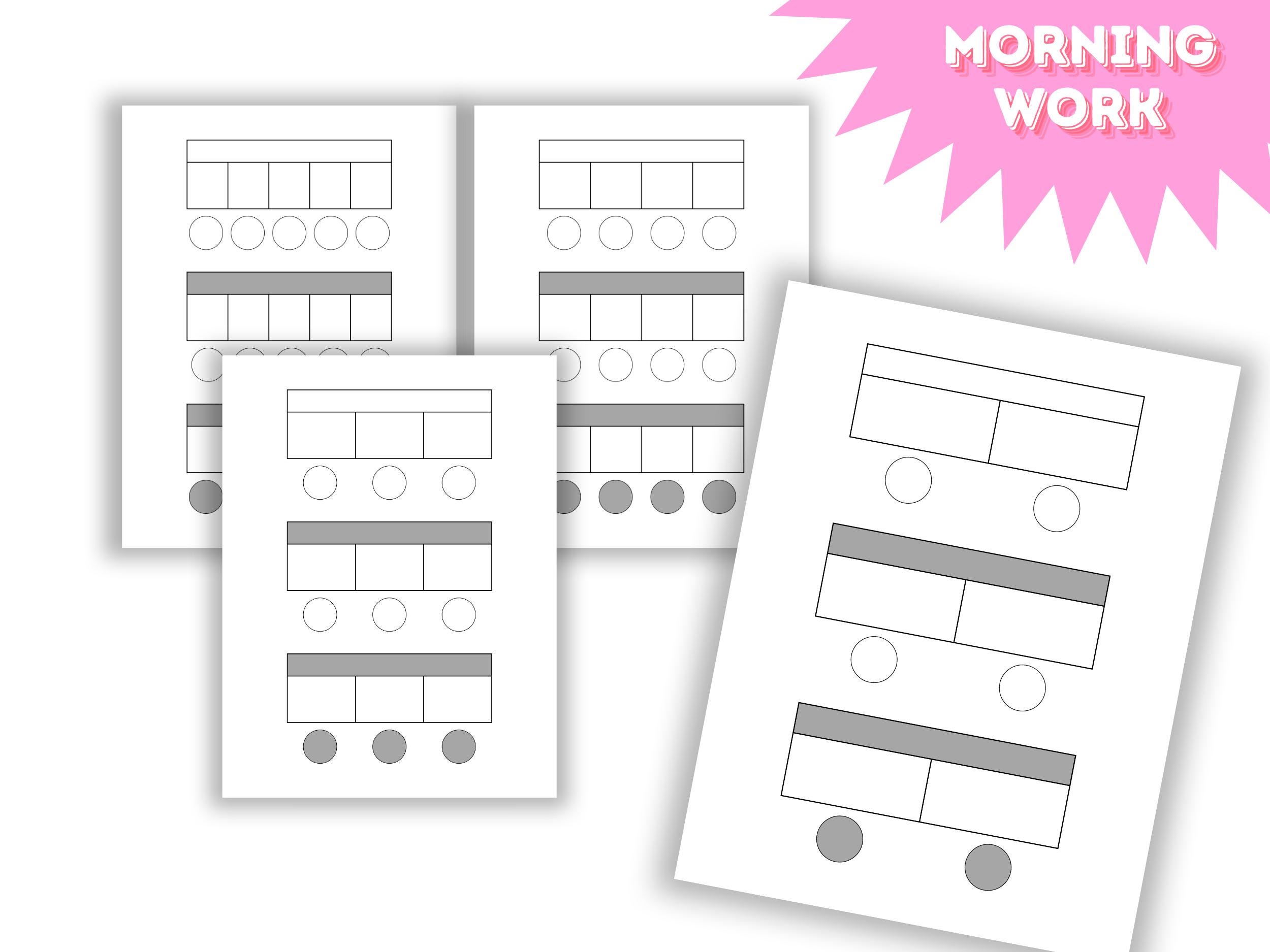 Sound Elkonin Boxes Blank Word Work CVC Phonemic Awareness | Early ...