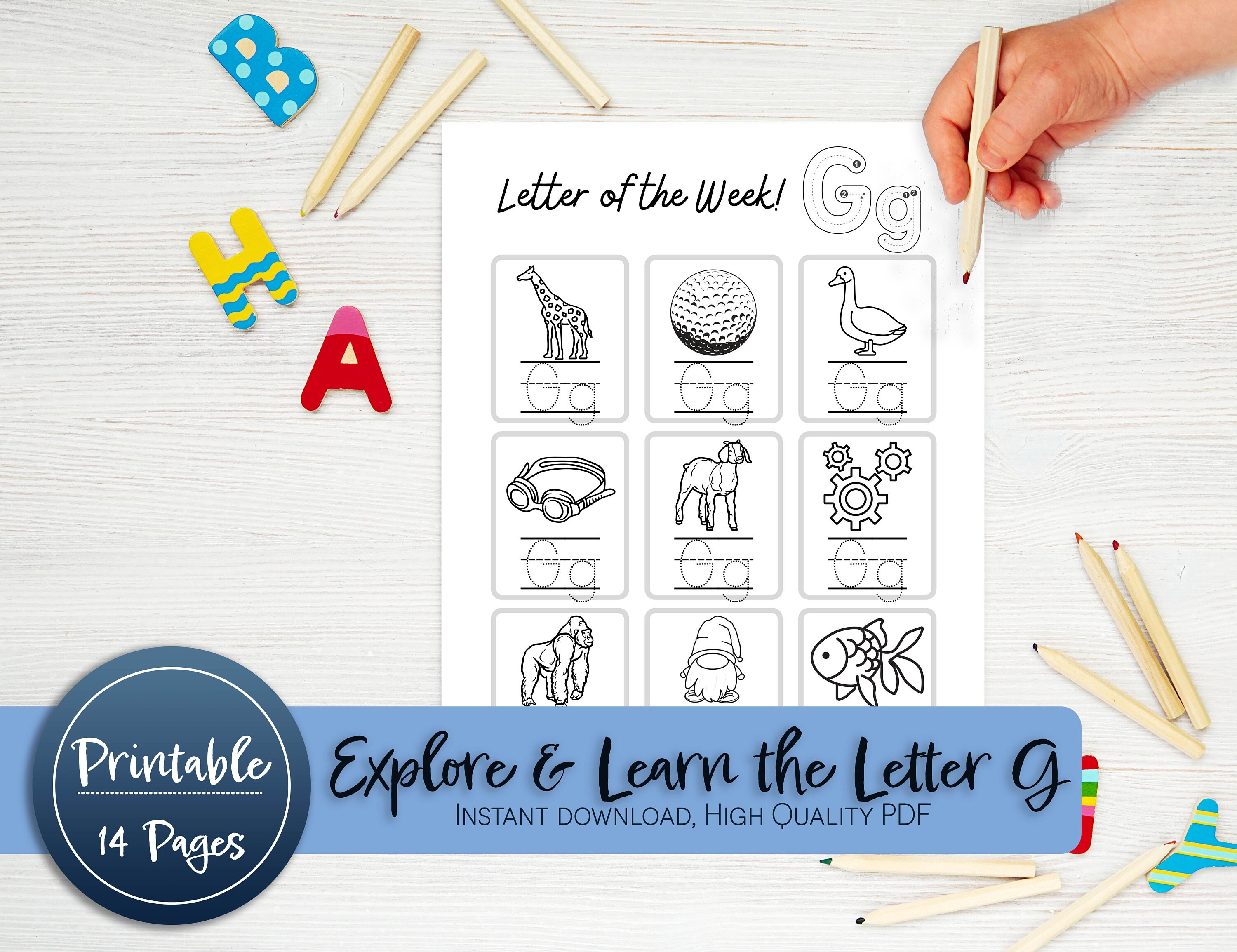 Letter of the Week G Alphabet Learning, Preschool Worksheets, Printable ...