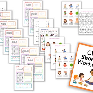 CVC Workbook| Homeschool Resources, Phonics Activity Sight Words ...