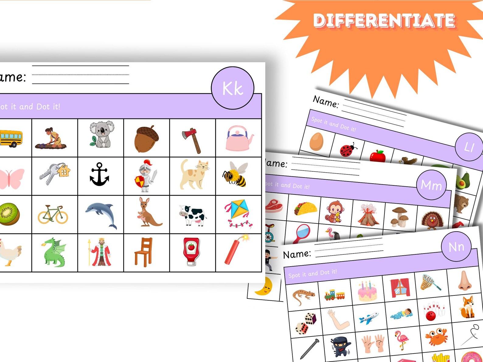 Beginning Sound Spot and Dot | Phonics CVC Amplify Phonemic Awareness ...